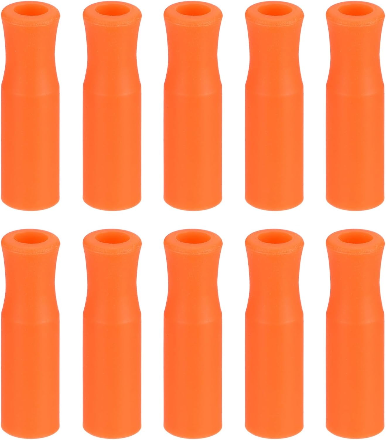 10pcs Silicone Straw Tips, Metal Straw Covers, Soft Reusable Straws ...