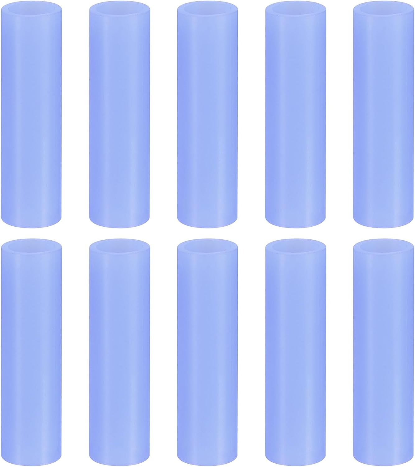 10pcs Silicone Straw Tips, Metal Straw Covers, Soft Reusable Straws ...