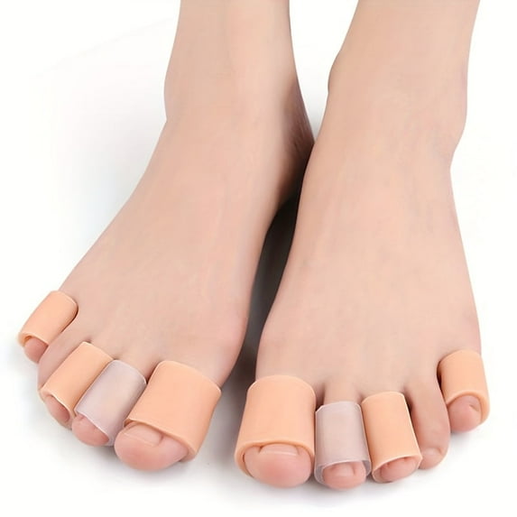 10pcs Silicone Toe Sleeves That Prevent Chafing And Slipping, Soft And ...