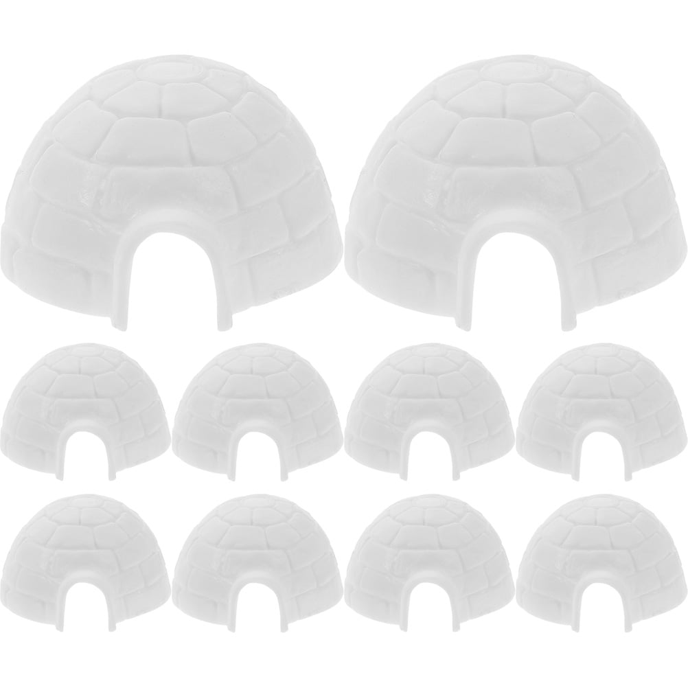 Raindrops Igloo Model Igloo Simulated Igloo Models Plastic 10pcs White ...
