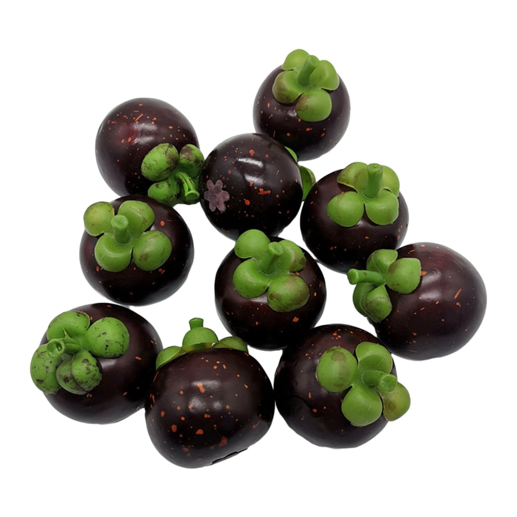 10pcs Simulated Mangosteens Foam Fake Mangosteens Simulations Fruit ...