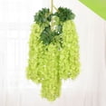 10pcs Simulated Wisteria Flower String - Elegant Violet Hanging Plastic ...