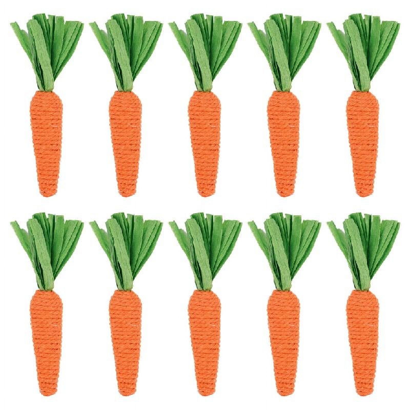 10pcs Simulation Miniature Carrot Models Ornaments for Easters Party ...
