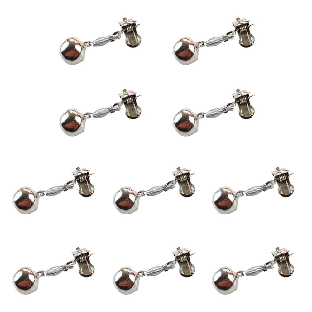 10pcs Single/Double Bells Fishing Bite Alarms Fishing Tip Tool Clip Rod ...