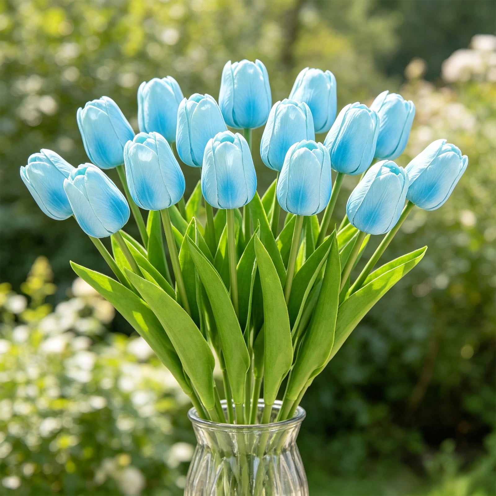 10pcs Single Faux Tulip Flowers in 7 Soft Vibrant Colors, Real Touch ...