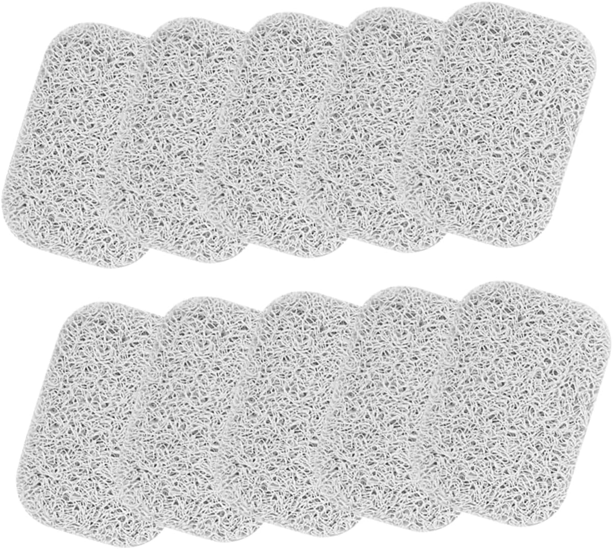 10pcs Sink Plastic Containers Pad Bar Soap Tray Sponge Holder Take a ...