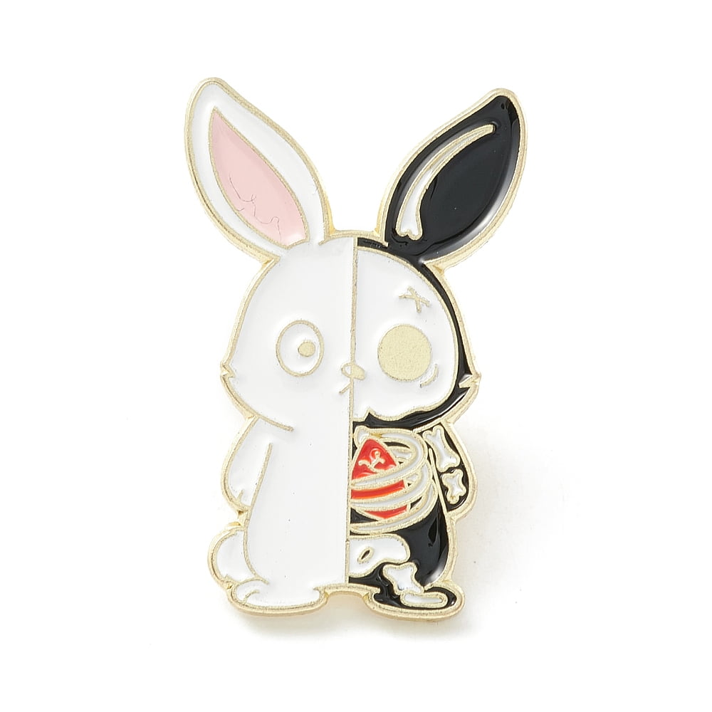 10pcs Skeleton Rabbit Enamel Pin Alloy Brooch for Backpack Clothes ...