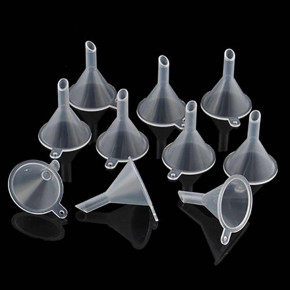 10pcs Small Clear Mini Funnels for Bottle Filling, Perfumes, , Science ...