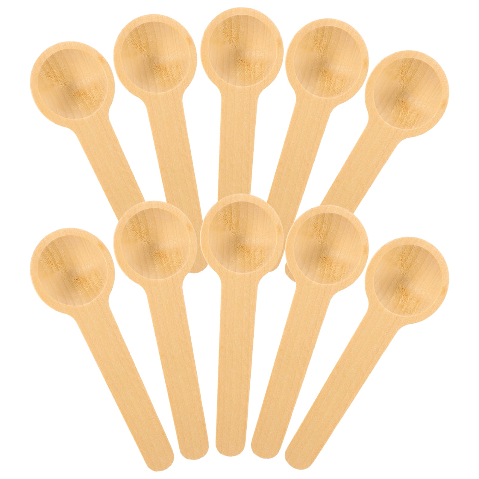 10pcs Small Tea Spoons Multipurpose Wooden Spoons Mini Multifunctional ...