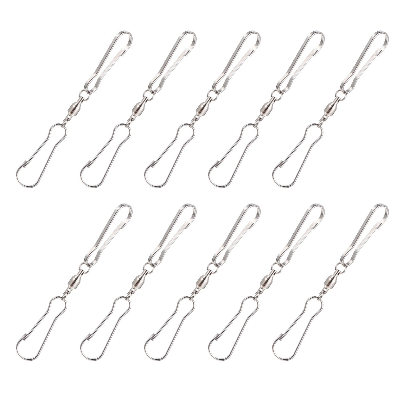 10pcs Smooth Dual Clip Swivel Hooks Hanging Windsock Wind Spinners ...