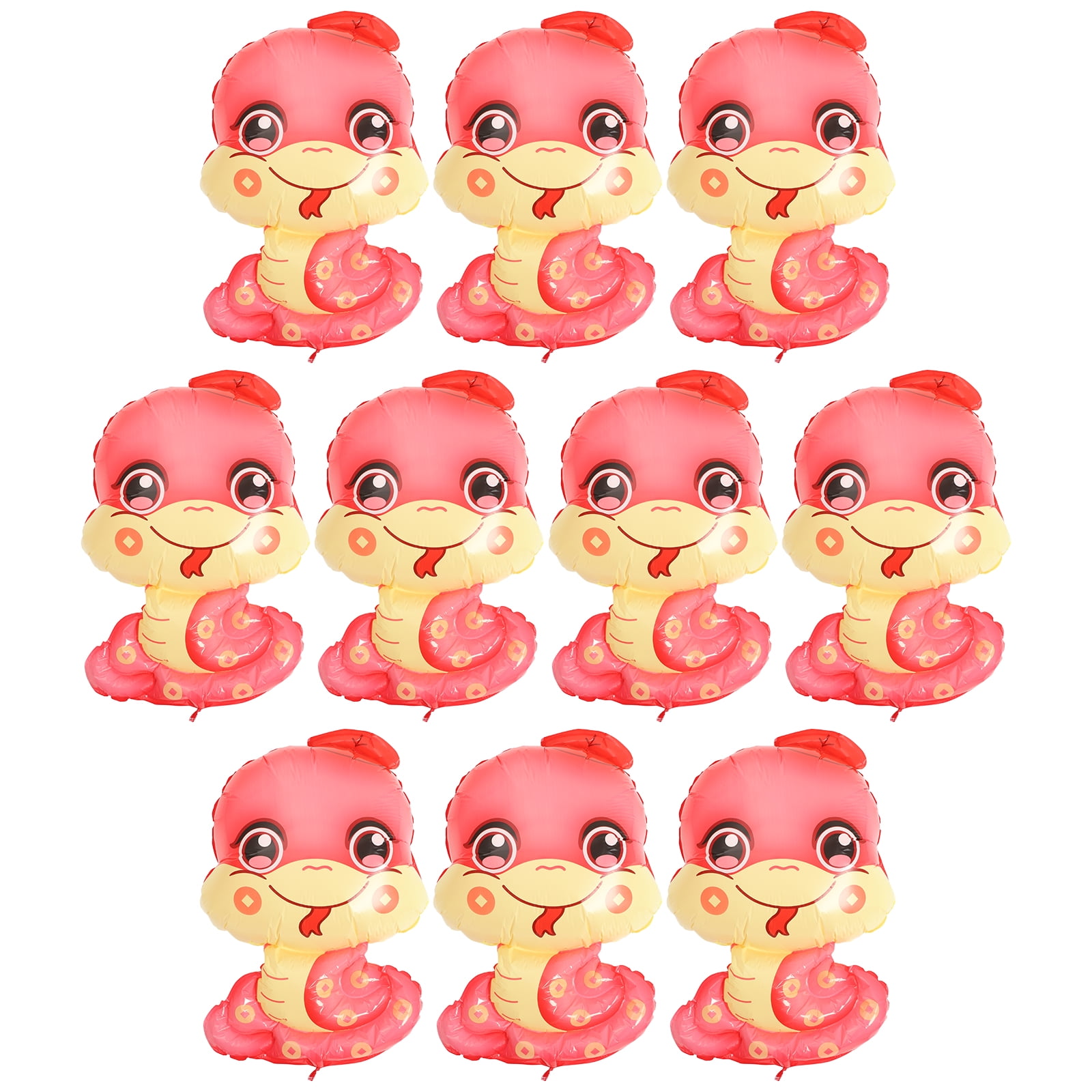 10pcs Snake Pattern Party Snake Balloon Snake Balloons Spring Festival ...
