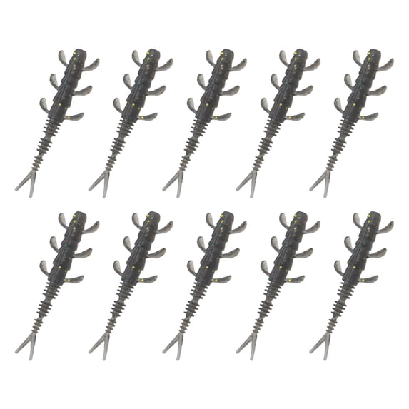 10pcs Soft Baits for Trout Swimbaits Fishing Lures Split Tail Lures ...