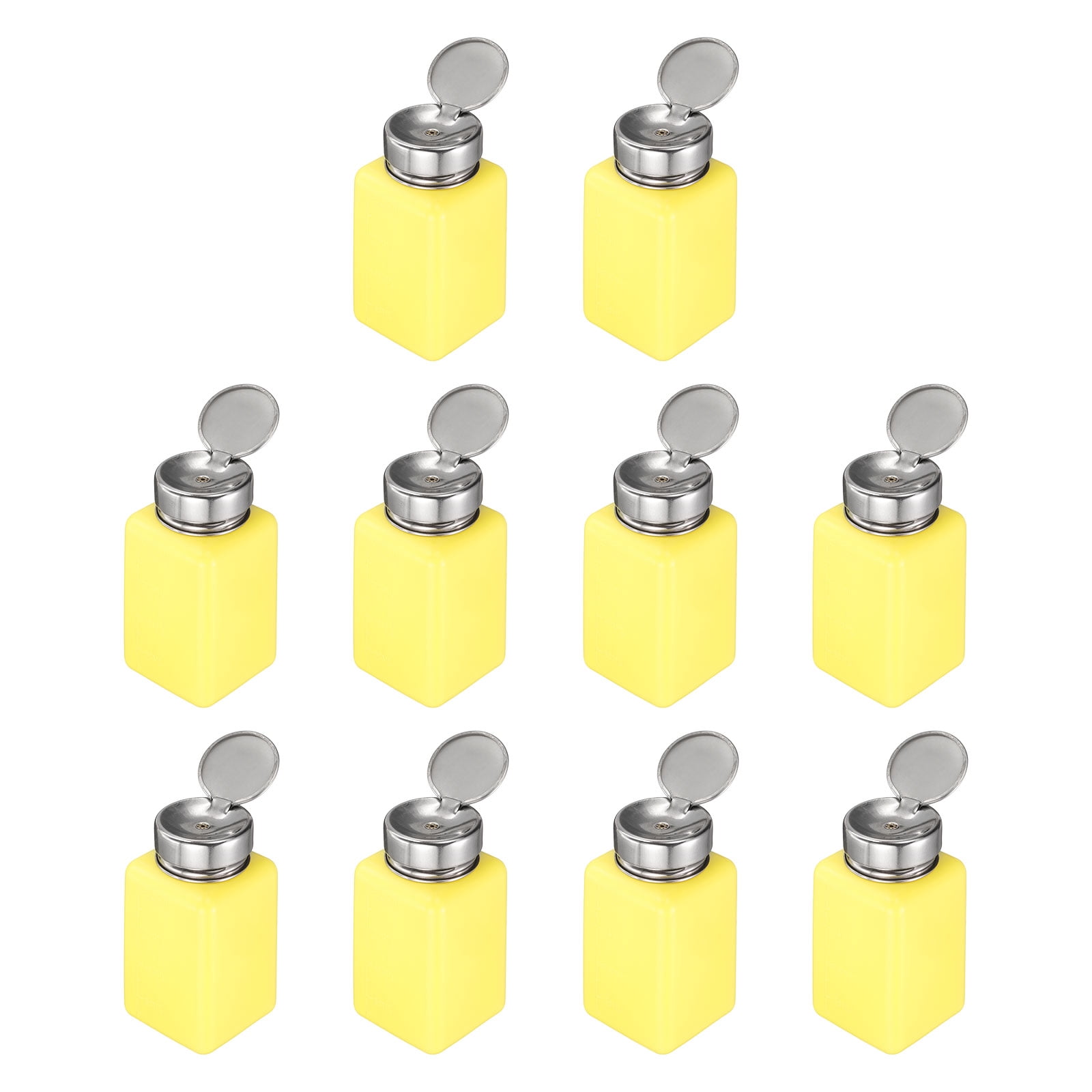 10pcs Solvent Alcohol Dispenser 200ml(6.7oz) Nail Polish Remover Push ...