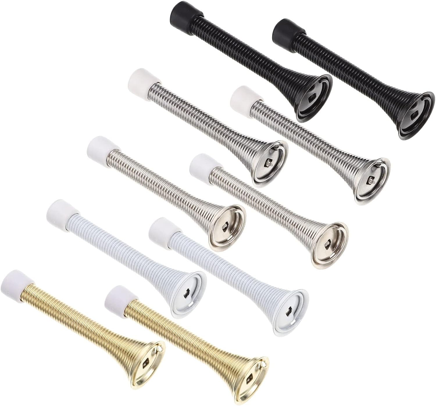 10pcs Spring Door Stop Wall Protector Door Stops Wall Protector with ...