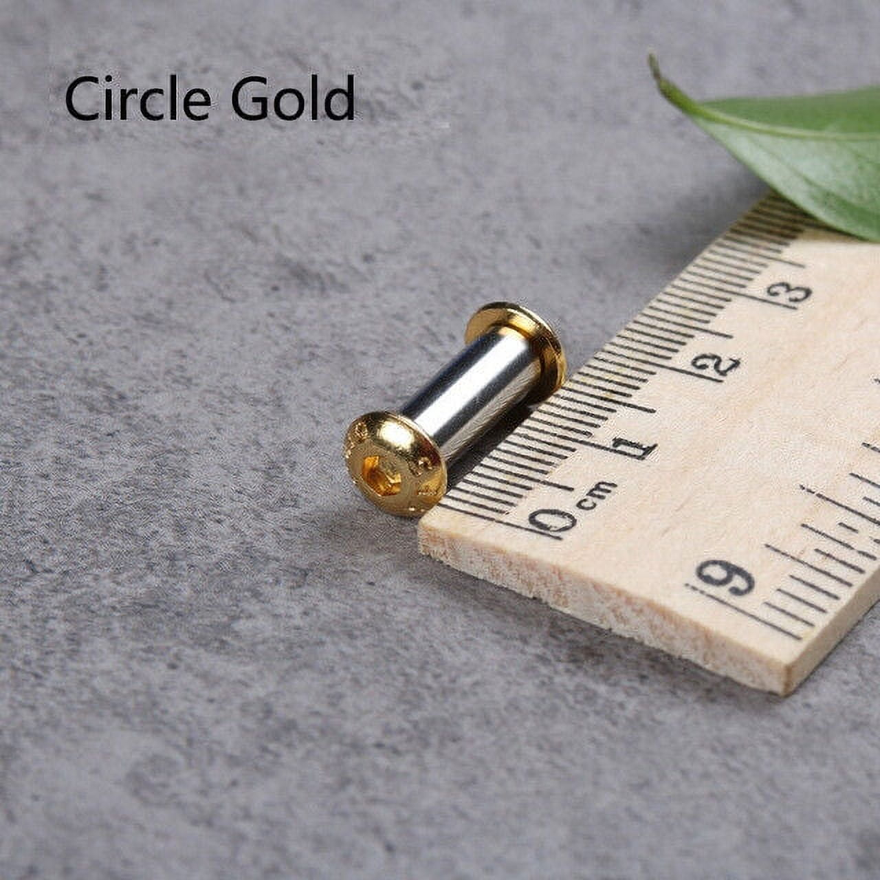 10pcs Stainless Steel Brass Knife Handle Pins Fasteners Rivets Screw ...