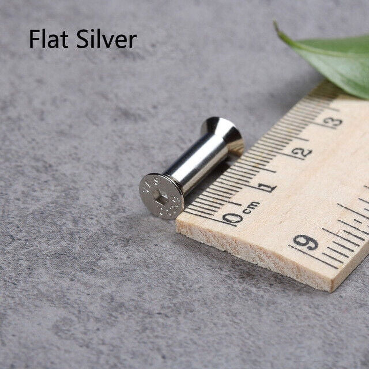 10pcs Stainless Steel Brass Knife Handle Pins Fasteners Rivets Screw ...