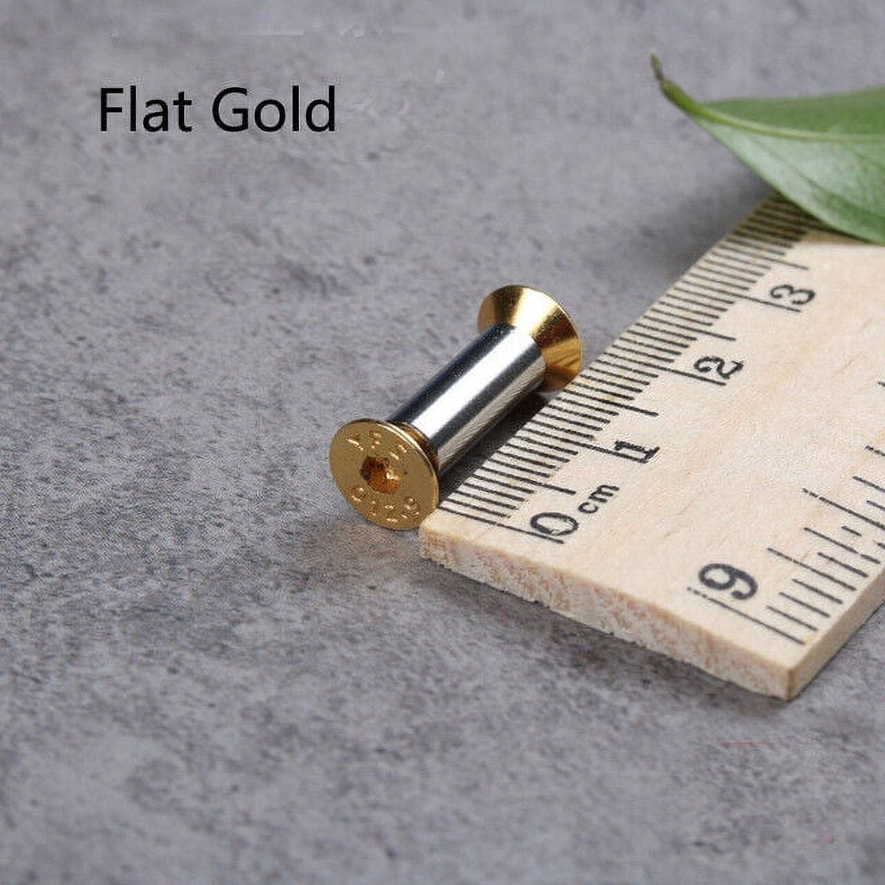 10pcs Stainless Steel Brass Knife Handle Pins Fasteners Rivets Screw ...