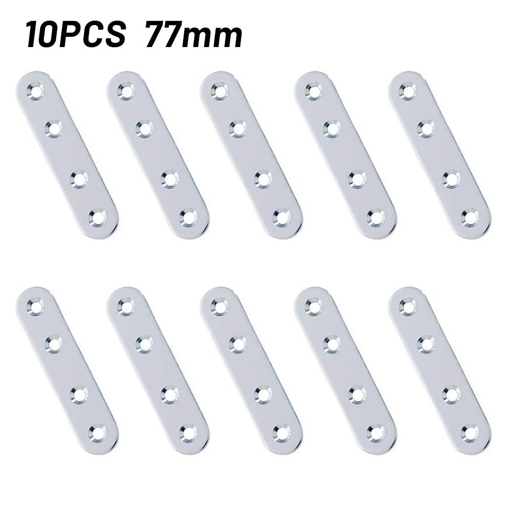 10pcs Stainless Steel Heavy Duty Straight Flat Plate Bracket Connector ...