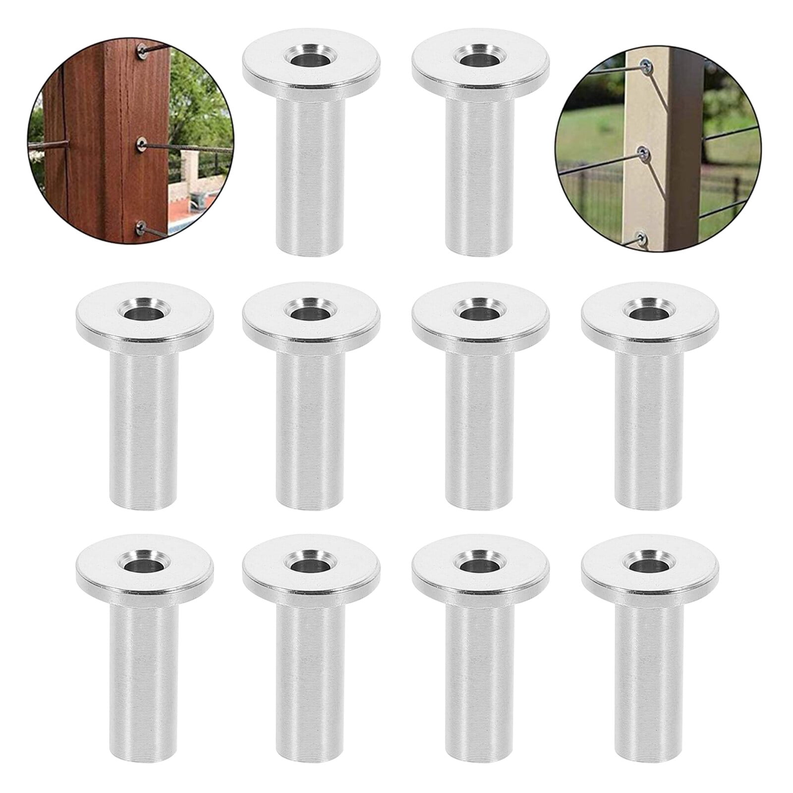 PENIKOKO 10Pcs DIY Stainless Steel Wire Rope Protective Sleeve for ...