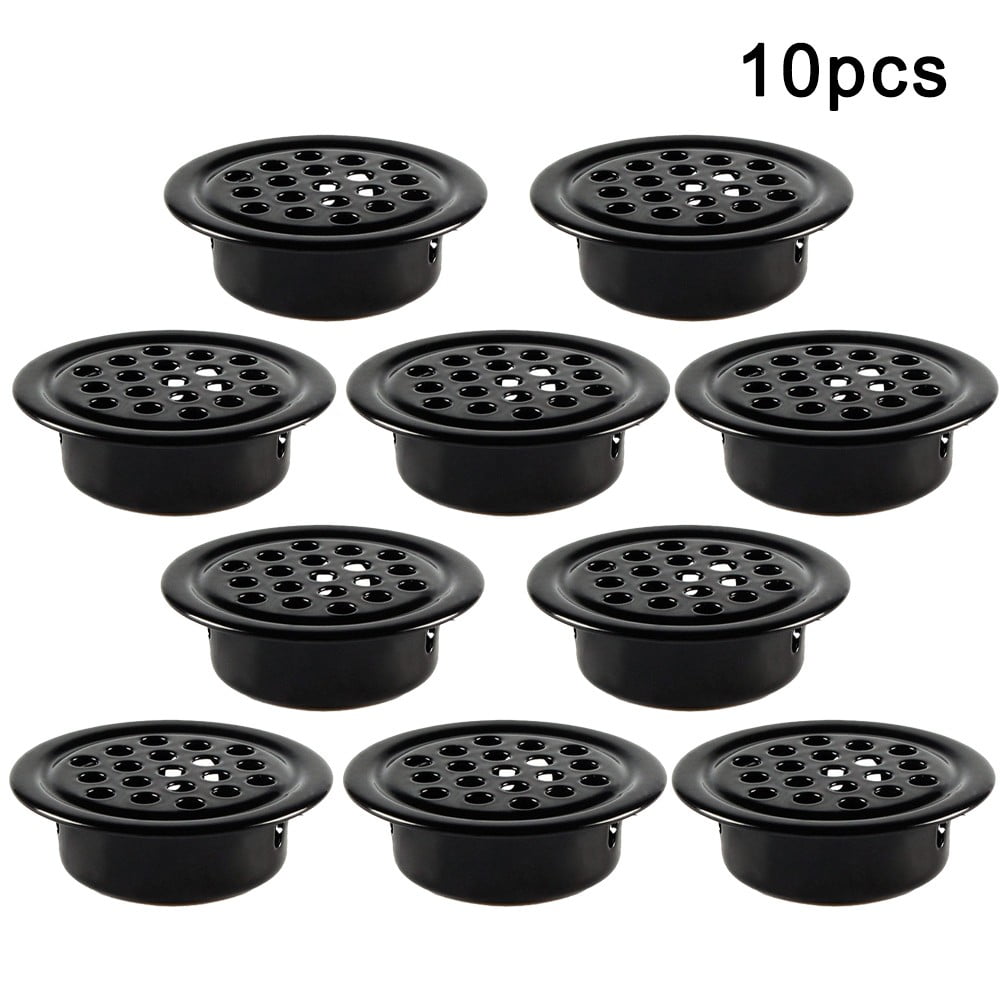 10pcs Stainless Steel Round Ventilation Cover Air Vent Louver Mesh Hole ...