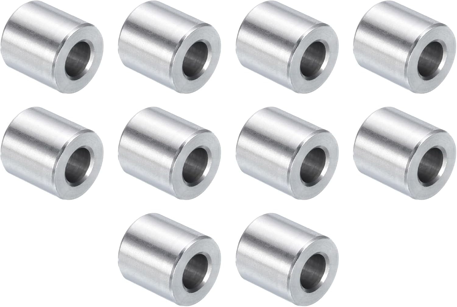 10pcs Stainless Steel Spacer 1/4" Bore x 1/2" OD x 1/2" Length Screw ...