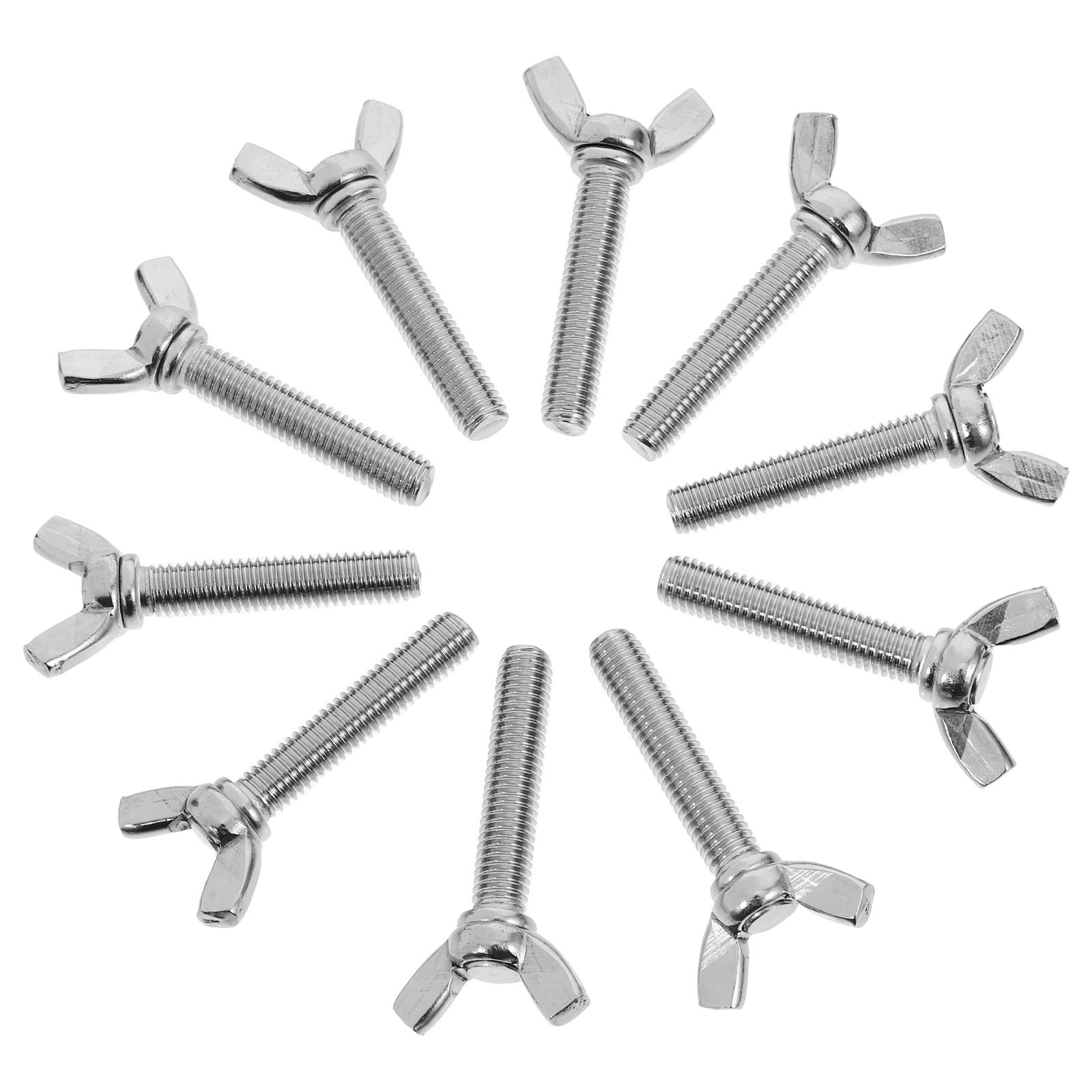 10pcs Hand Screws For Quick Tightening M8x40 Wing Bolts Stainless Steel ...