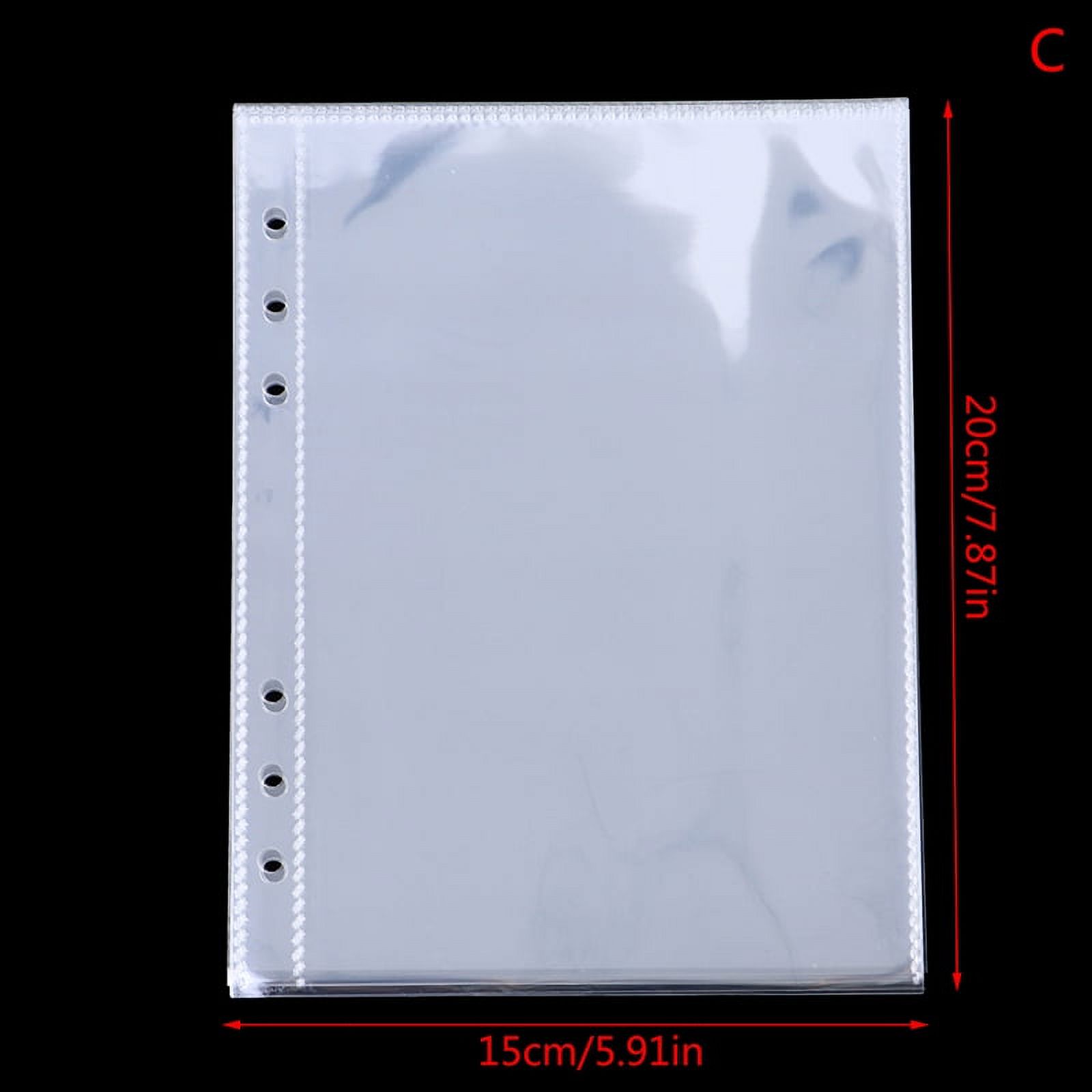 10pcs Standard Clear Plastic Photo Album Transparent A5 Binder Refill ...