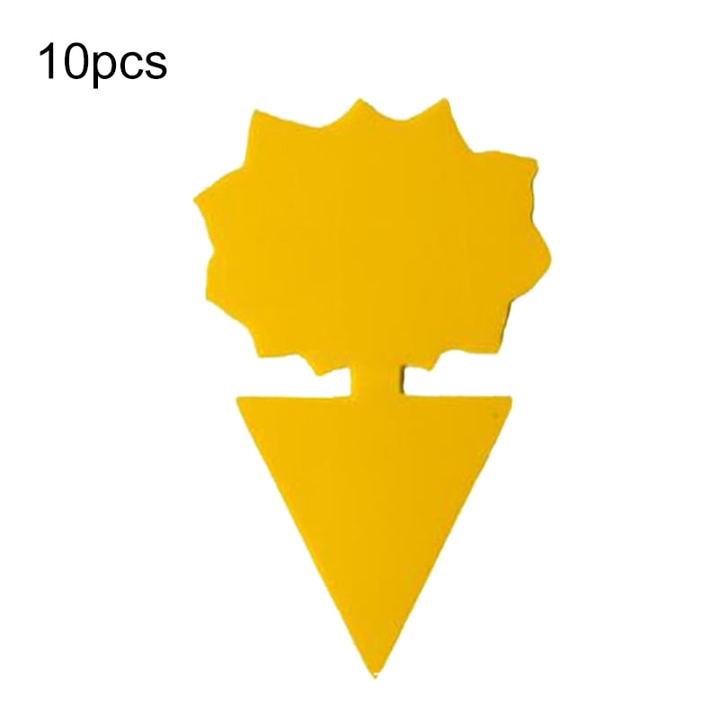 10pcs Sticky Fruit Fly and Gnat Trap Yellow Sticky Bug Traps for Indoor ...