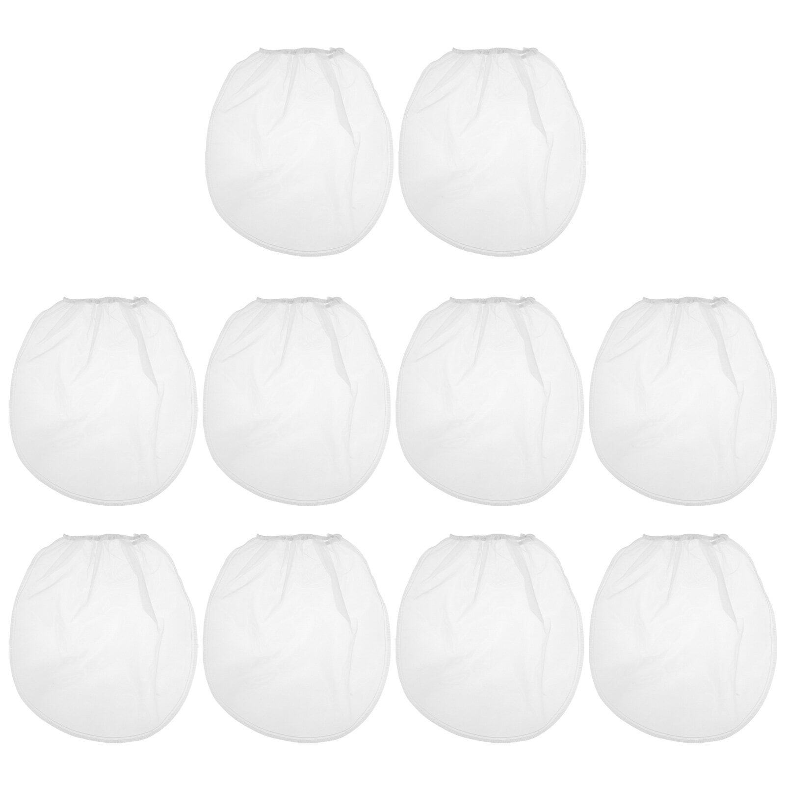 10pcs Strainer Fine Mesh Bag Filters Bag Bucket White Nylon Mesh Bag ...