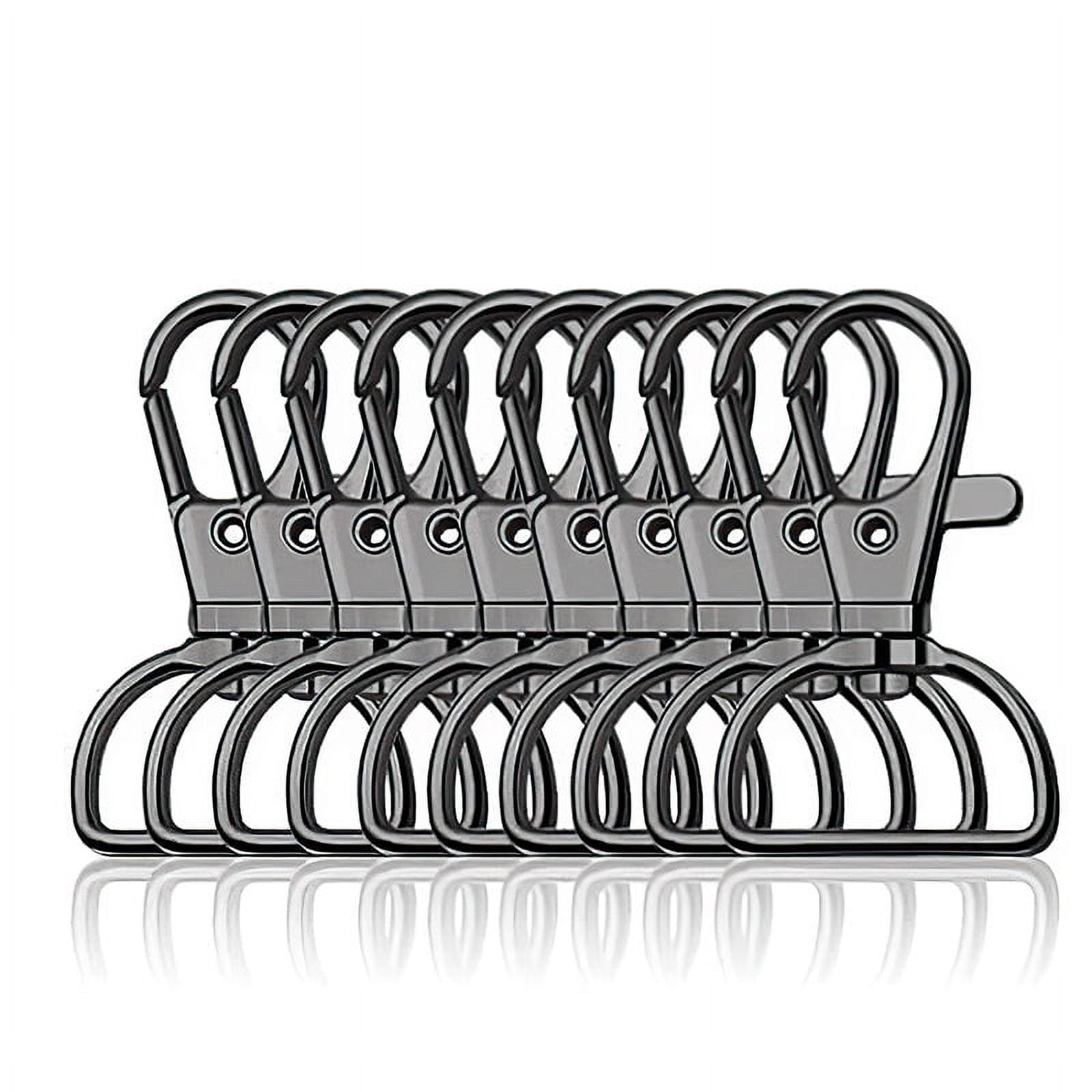 10pcs Swivel Clasp Lanyard Snap Hooks Keychain Clip Hook Metal Lobster ...