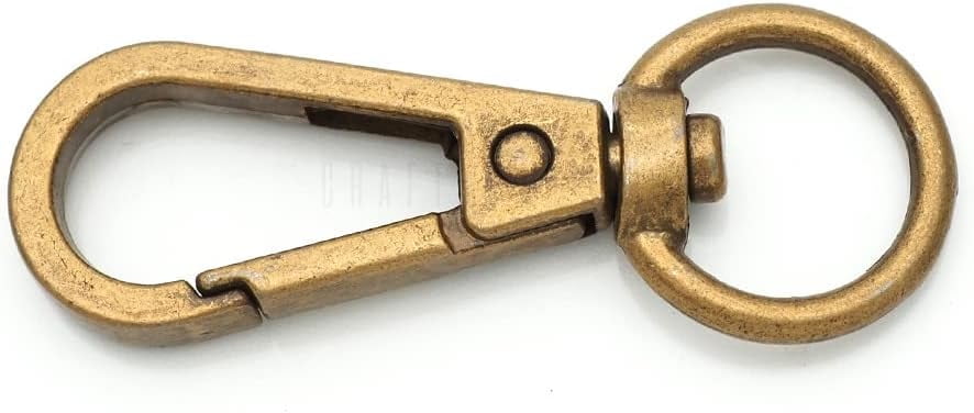 10pcs Swivel Lobster Clasps Push Gate Snap Hook Bag Clips Purse ...