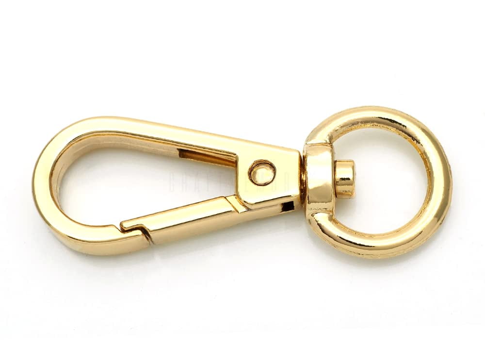 10pcs Swivel Lobster Clasps Push Gate Snap Hook Bag Clips Purse ...