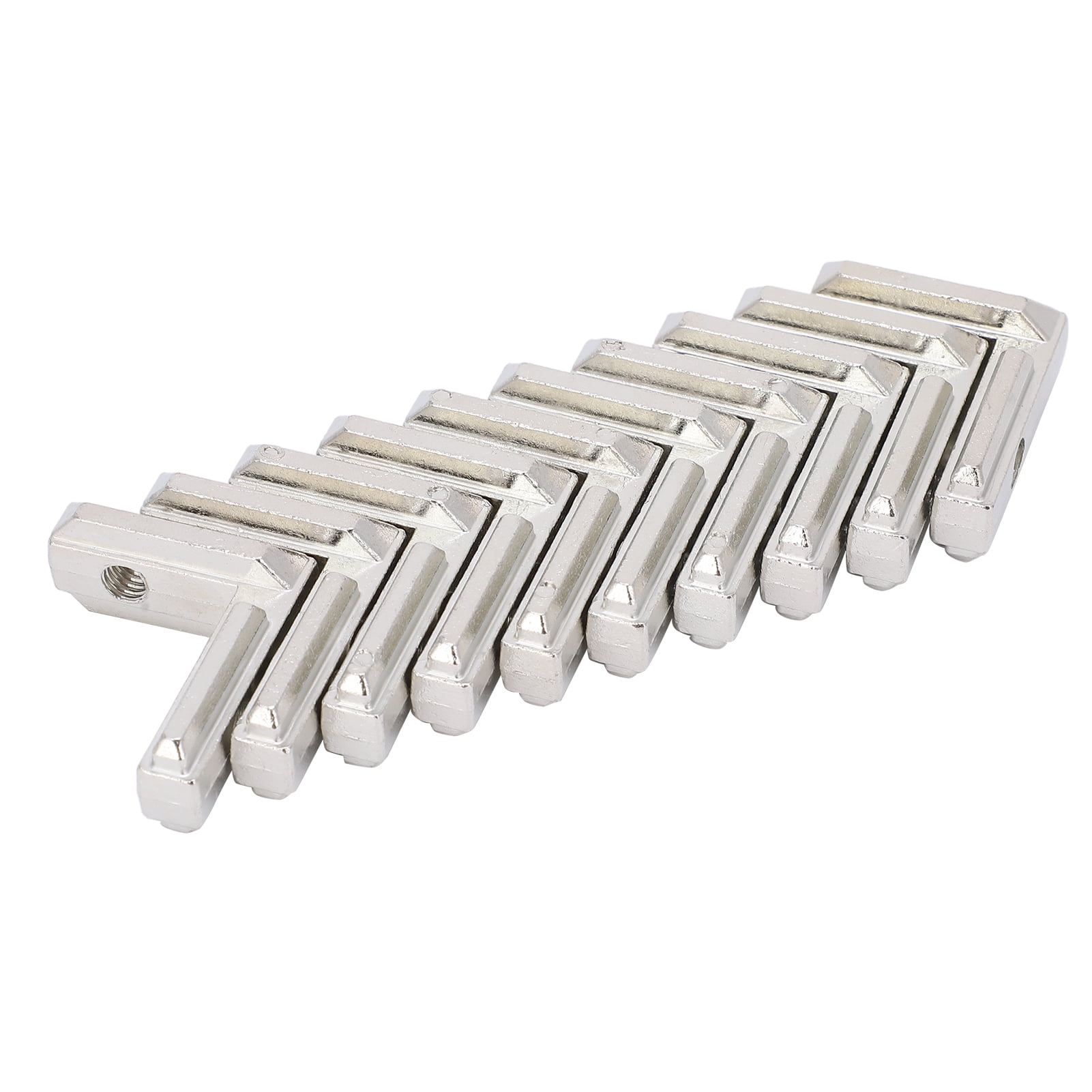 10pcs T Slot L Shape Aluminum Interior Corner Connector Joint Carbon ...