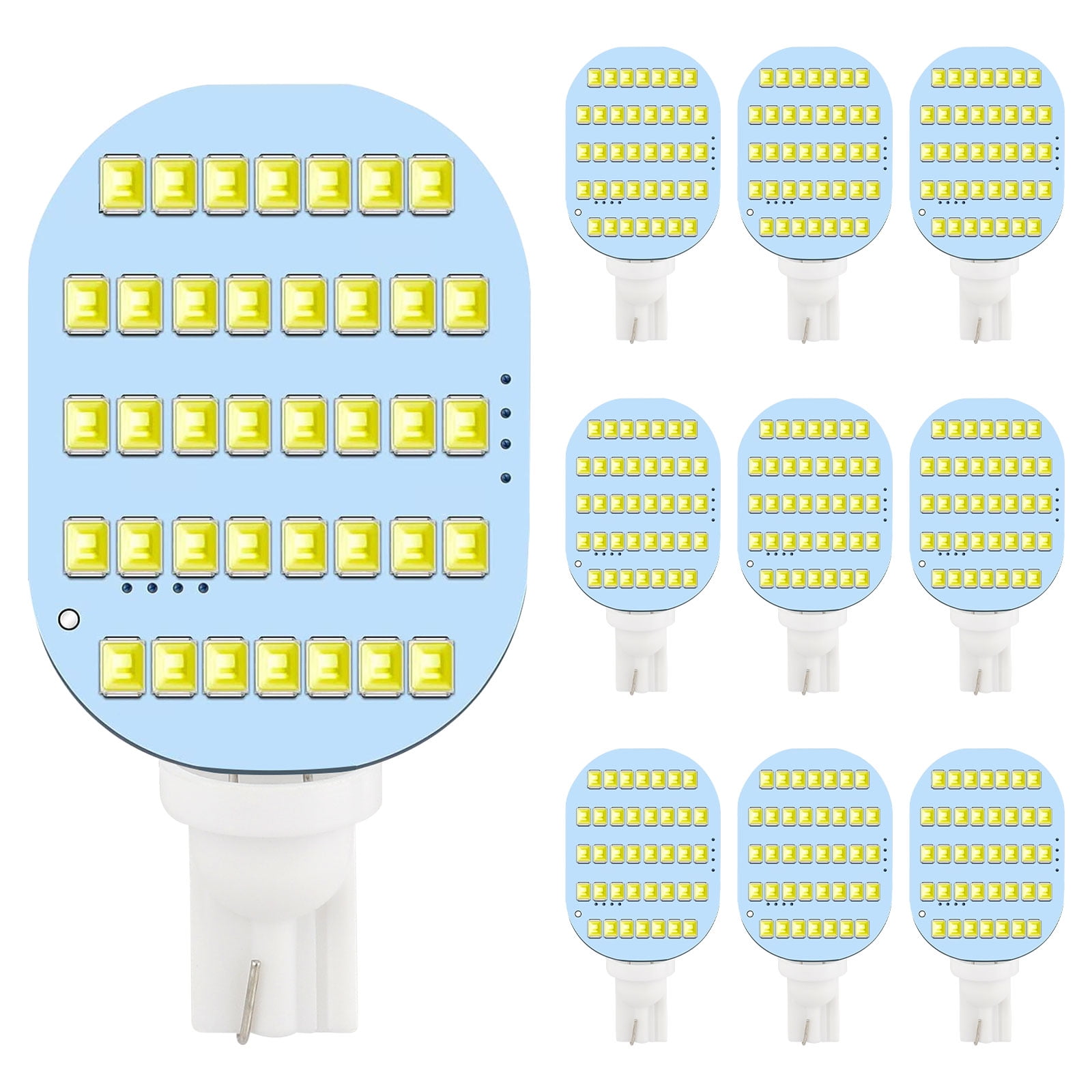 TSV T10 921 912 LED Bulbs, 600LM 6000-6500K White, RV Ceiling Dome ...