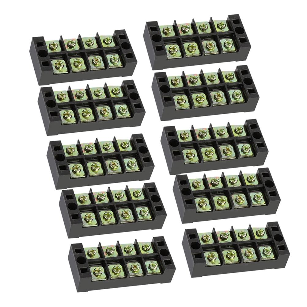 10pcs TB4504 Terminal Block Wire Connector 45A 4-position Fixed ...