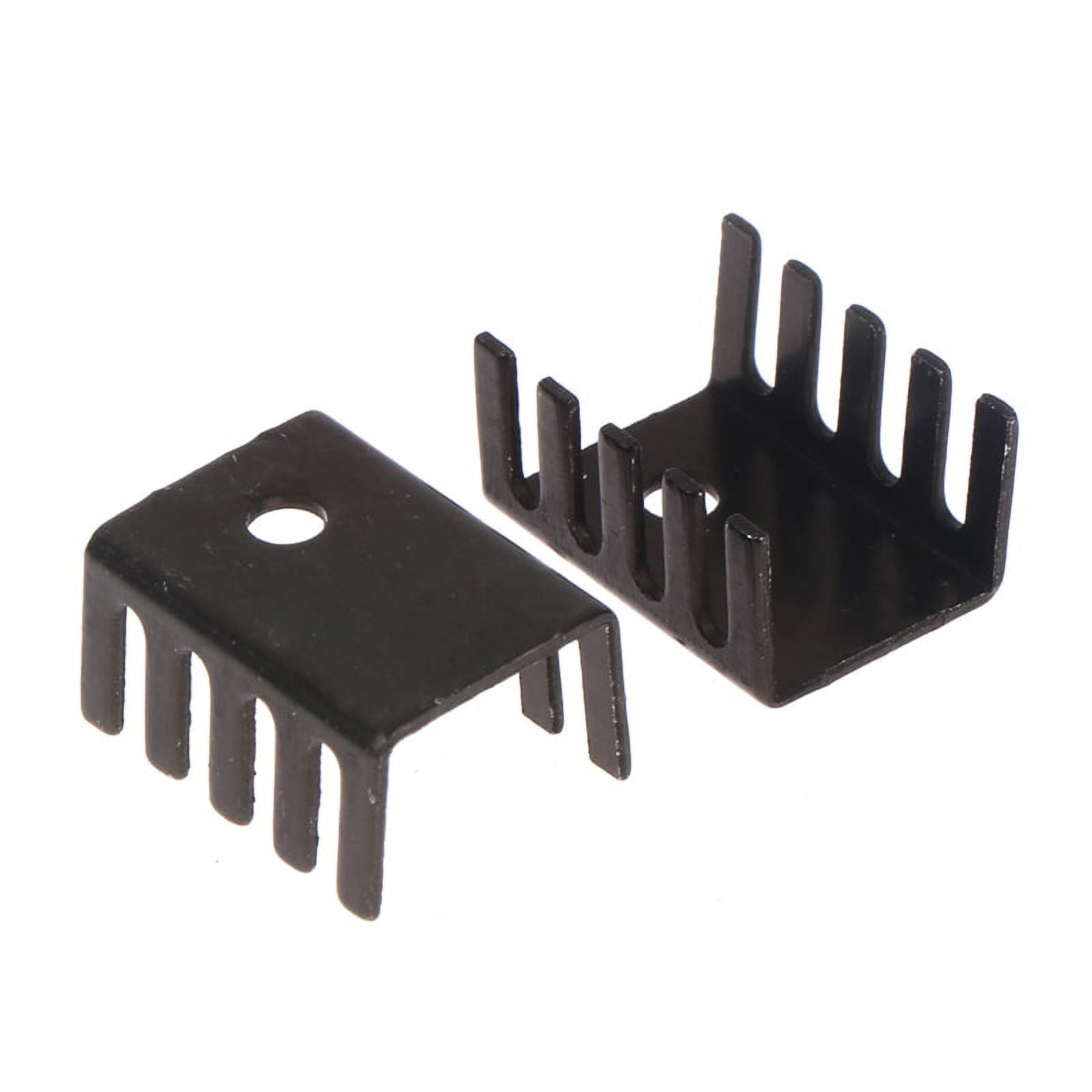 10pcs TO-220 Aluminum Profile 7805 Heatsink 781 Radiator Heat Sink 19* ...