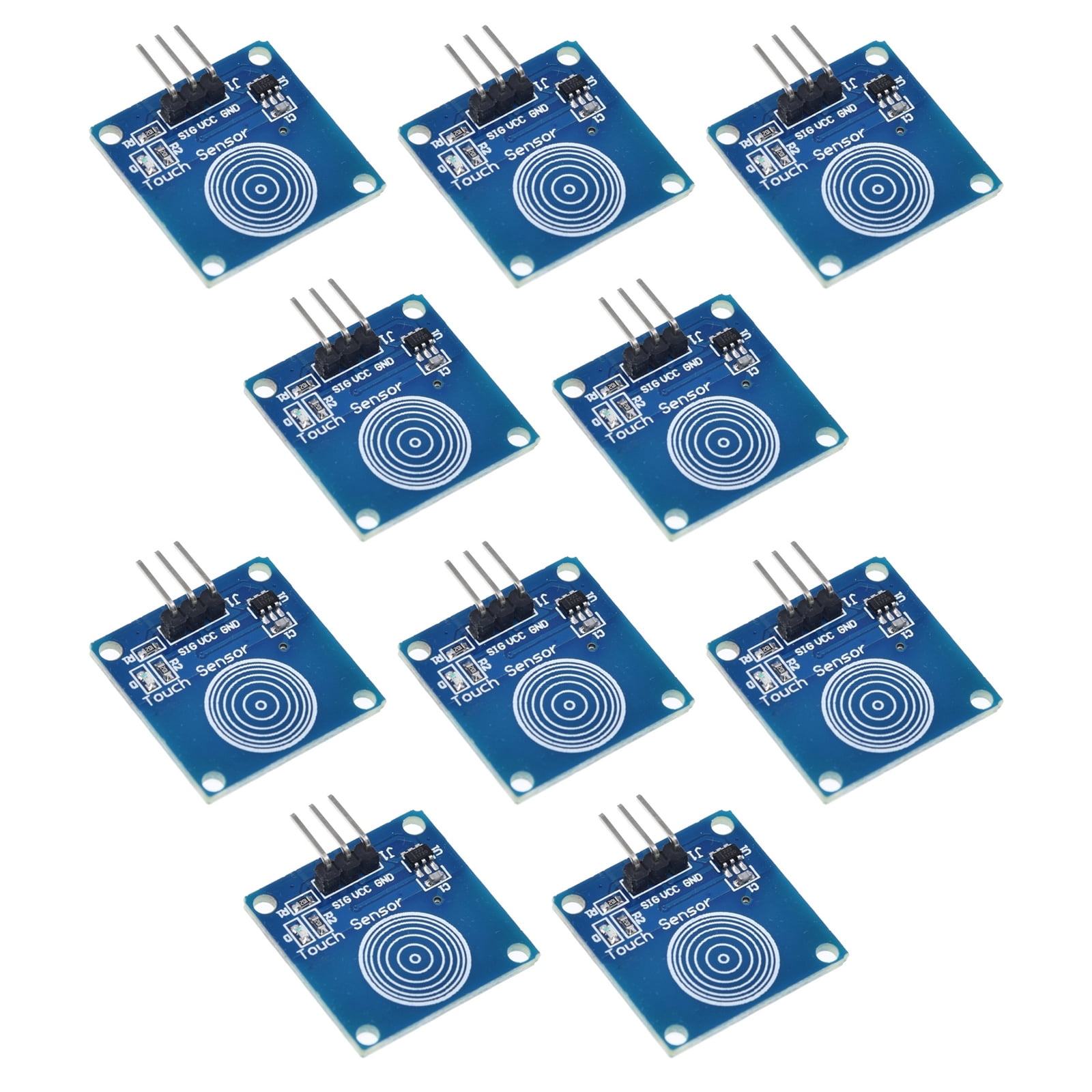 10pcs TTP223 Jog Digital Touch Blue Digital 1 Channel TTP223B Sensor ...