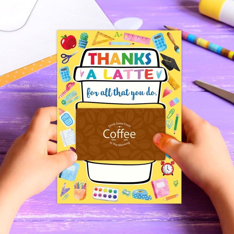 10pcs Teacher Gift Card Holders Teacher Appreciation Gifts Cards with ...