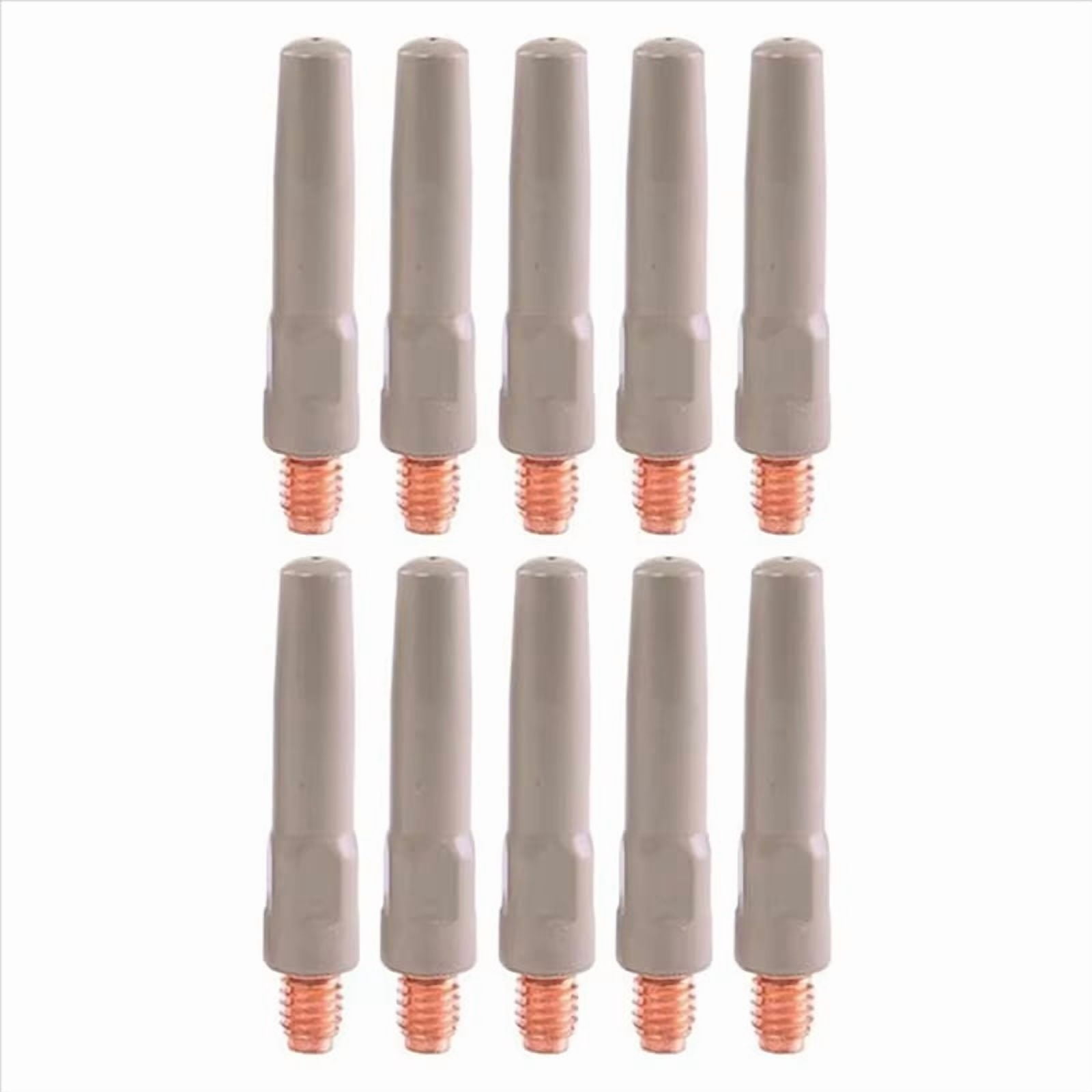 10pcs Temperature Resistants 45MM Tip MIG Torch Welding Coated Contact ...