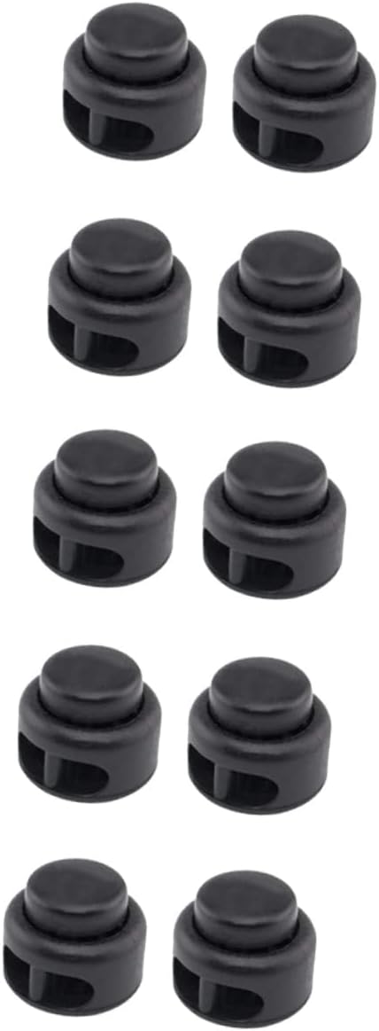 10pcs Tent Buckle Plastic Cord Locks Cord Lock Stopper Spring Fastener ...