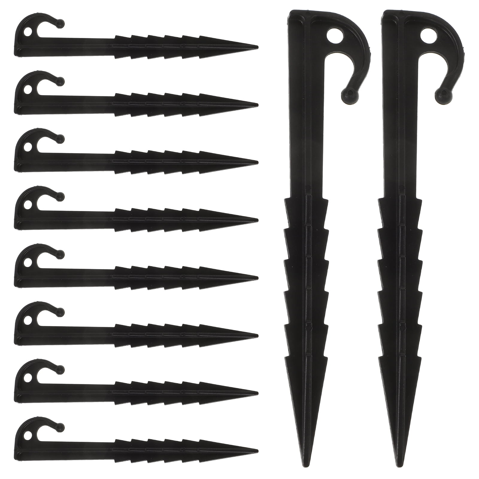 10 Pcs Stakes for Outdoor Decorations Tent Fixing Ground Black ...