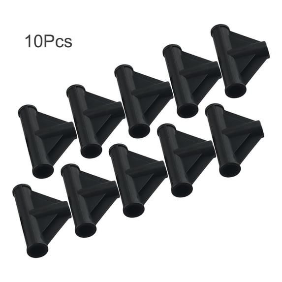 10pcs Tent Pole Tee Connector 3-Way Joints for Camping Tents Pet Beds ...