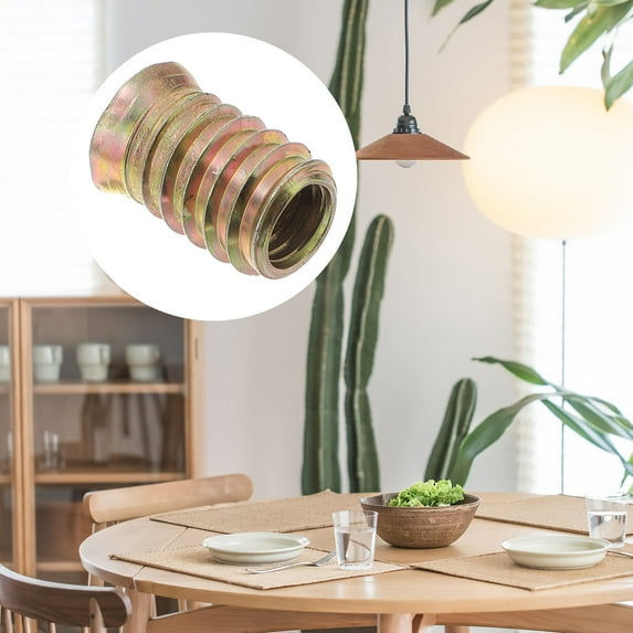 10pcs Threaded Wood Inserts Fastener Furniture Threaded Inserts for ...