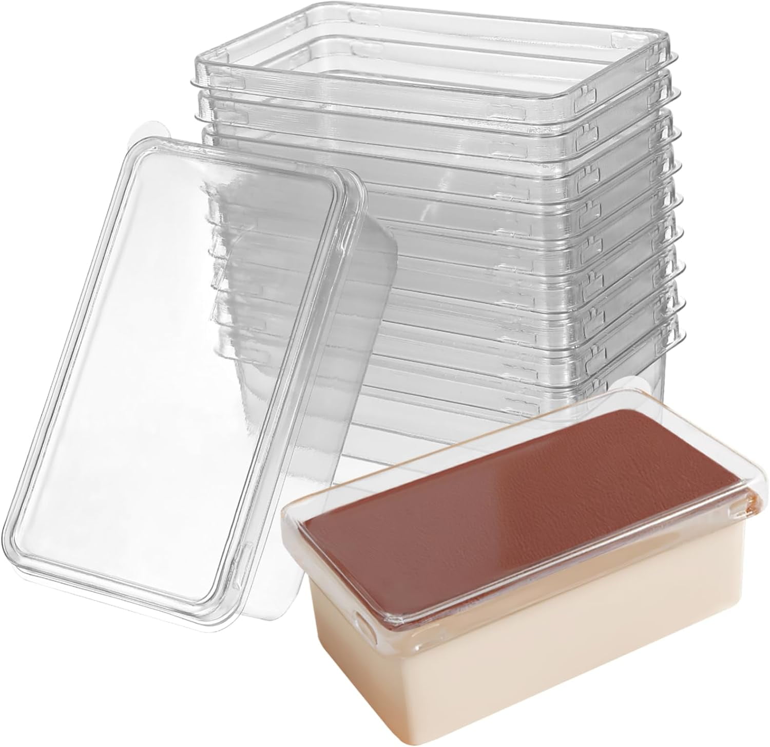 10pcs Tiramisu Cake Boxes Transparent Lids Cake Containers Bakery ...