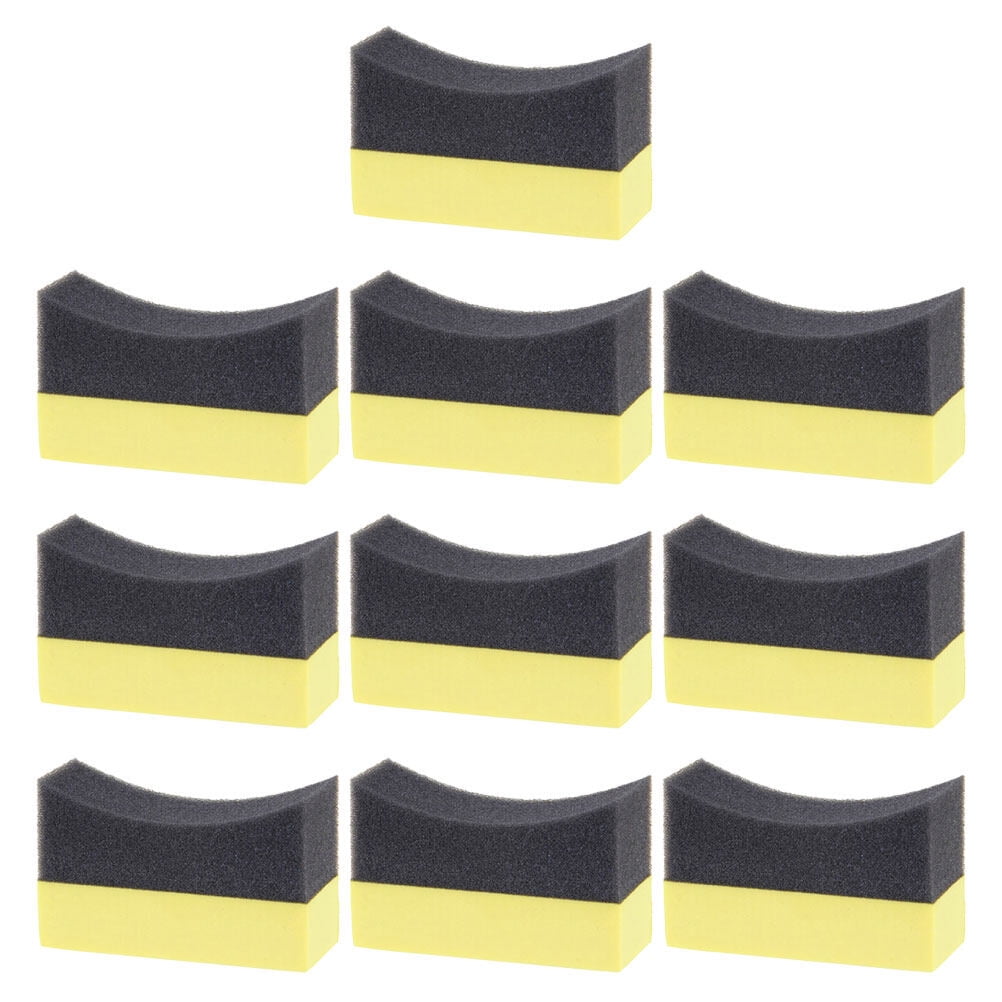 10pcs Tire Dressing Applicator Wax Polishing Sponge Portable Car ...