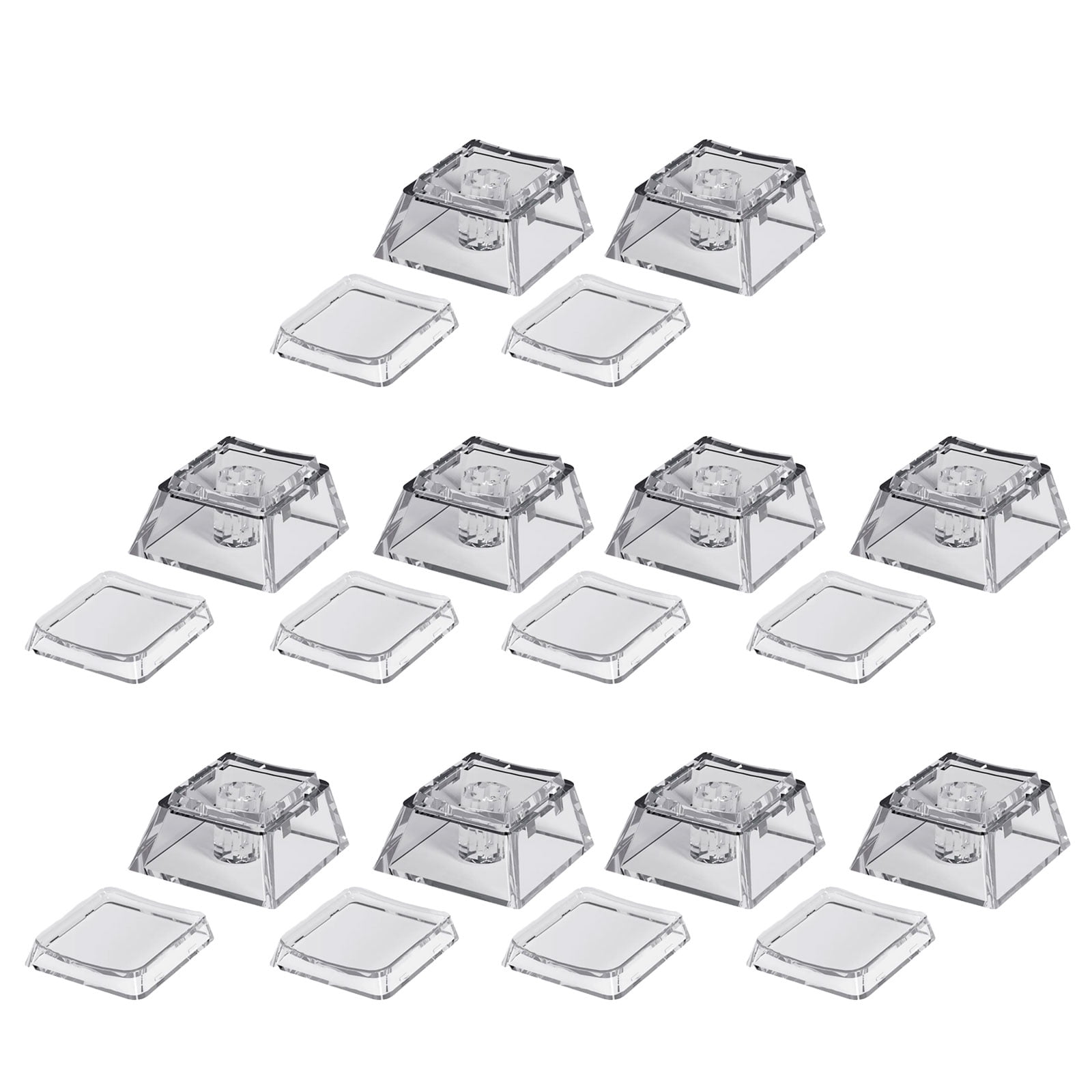 10pcs Transparency Keycaps 1U/ Size For Most Mechanical Keyboards Slip ...