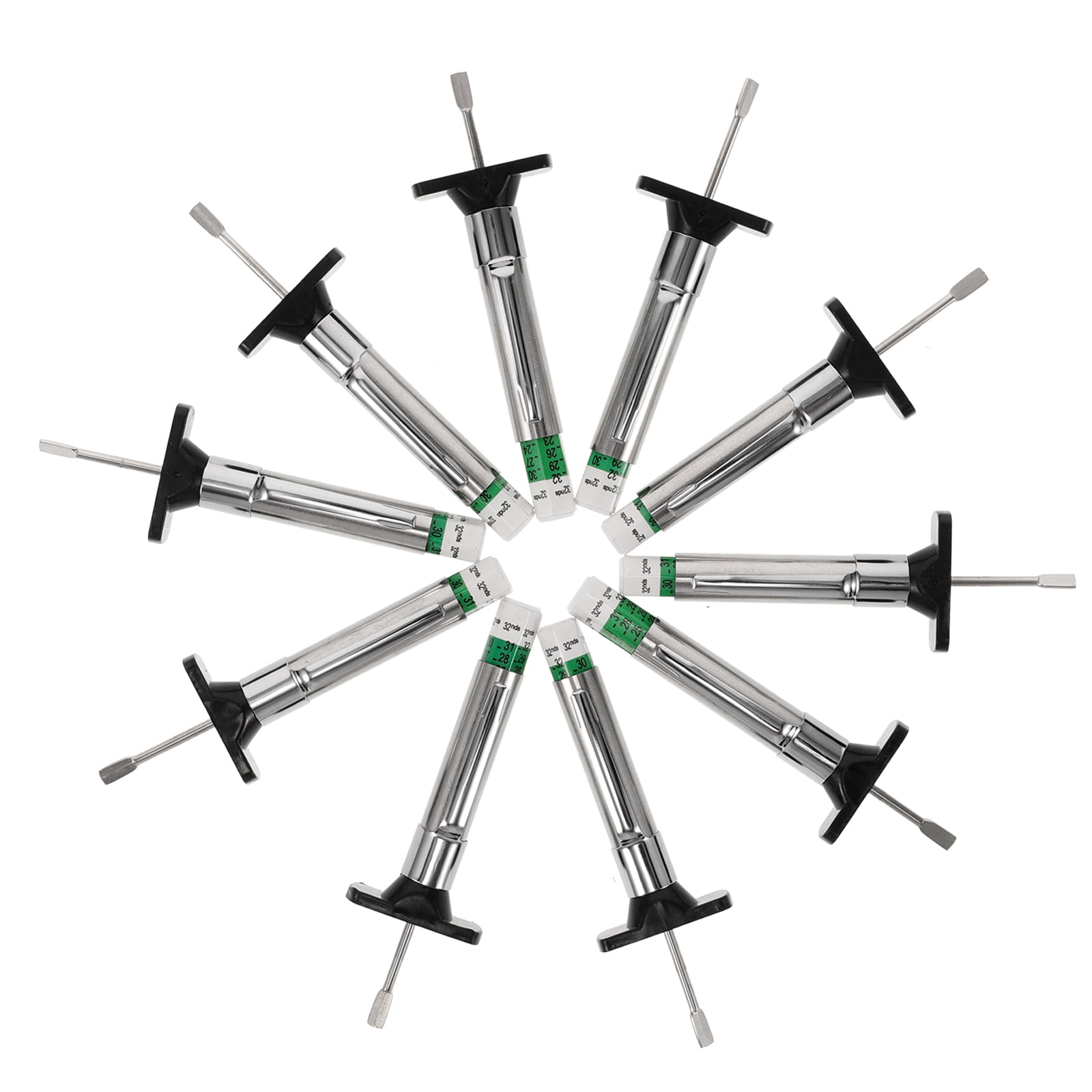 10pcs Tread Depth Gauge Coded Tire Depth Gauge Tool Tire Tread Depth ...