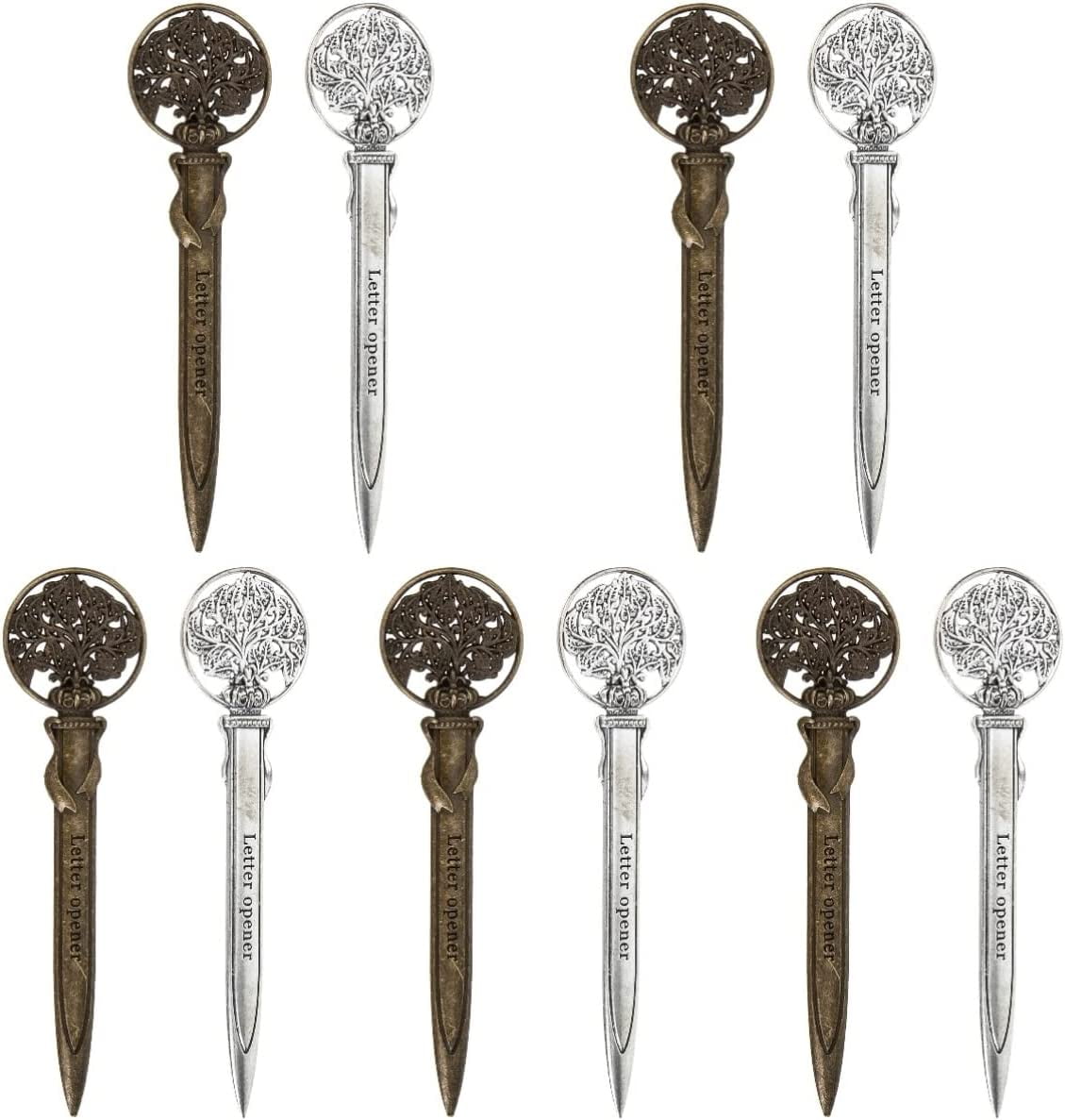 10pcs and Tree Paper Opening Blade Tool Metal Stationery Cut for Retro ...