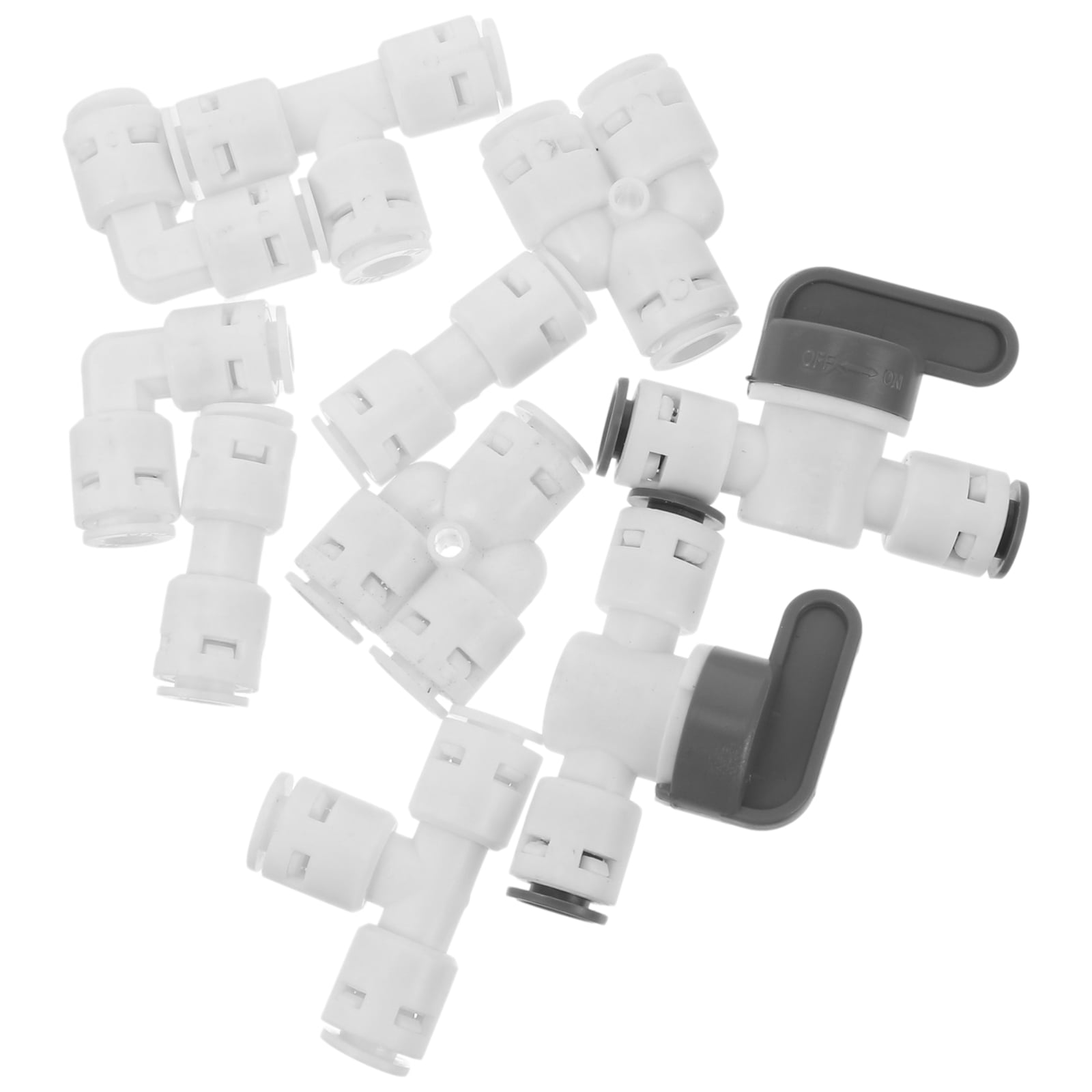 10pcs Tube Quick Connector POM Water Filter Fittings Water Pipe ...