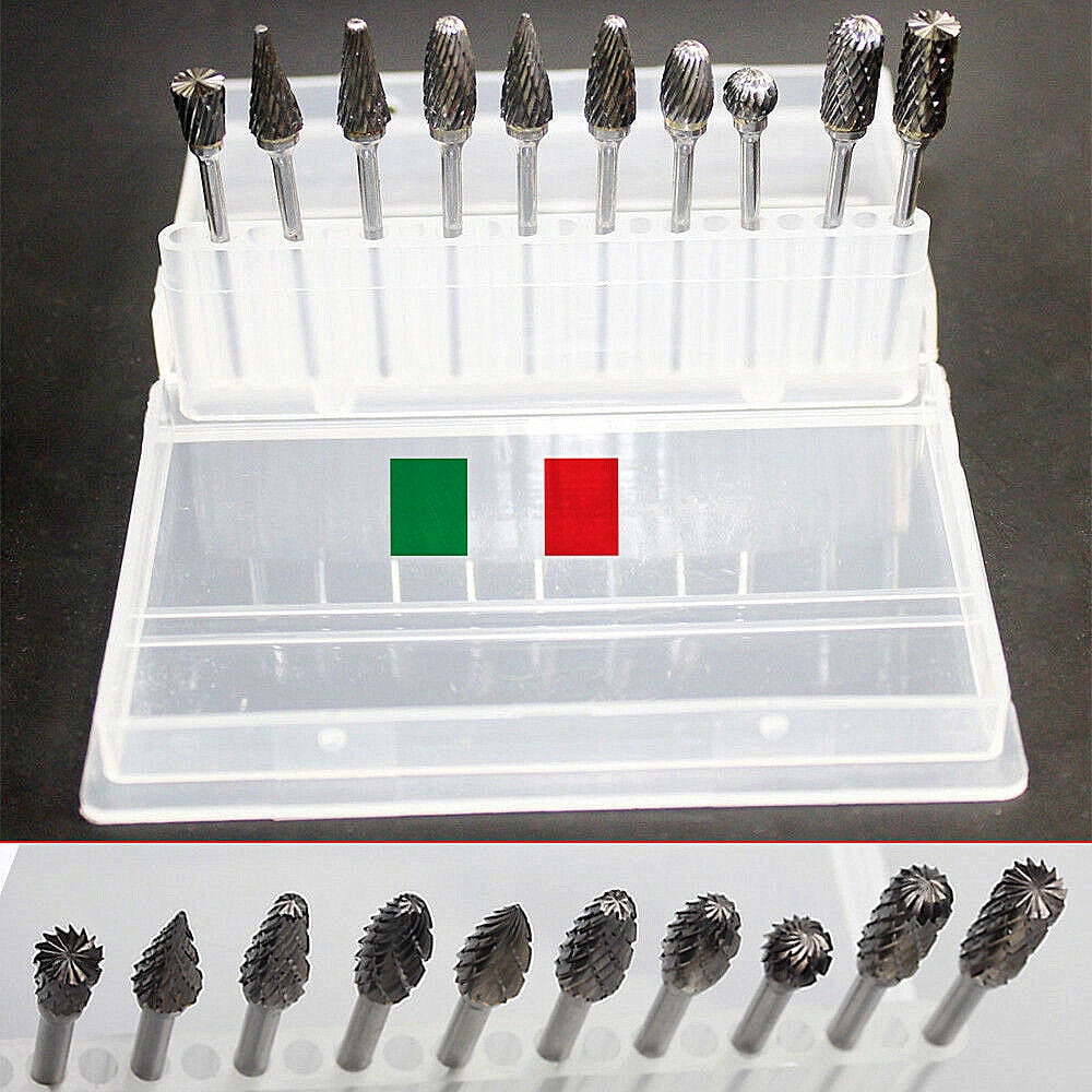 10pcs Tungsten Steel, Dental Burs Lab Burrs Tooth Drill For handpiece ...